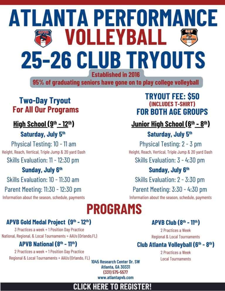 Tryouts - Atlanta PVB